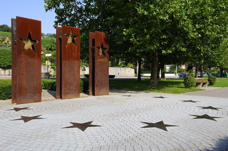 Memorial Nearby Schengen Agreement Signed On Editorial Stock Photo ...