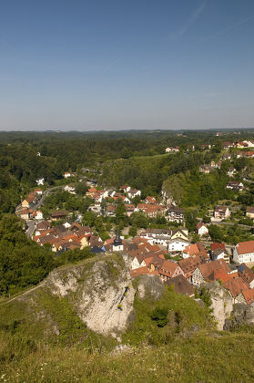 View Hohe Warte On Pottenstein Naturpark Editorial Stock Photo - Stock ...