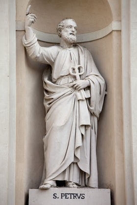 Statue Apostle Simon Peter St Peter Editorial Stock Photo - Stock Image ...