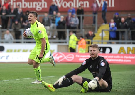 Jordan Hugill Hartlepool United Celebrates Scoring Editorial Stock ...