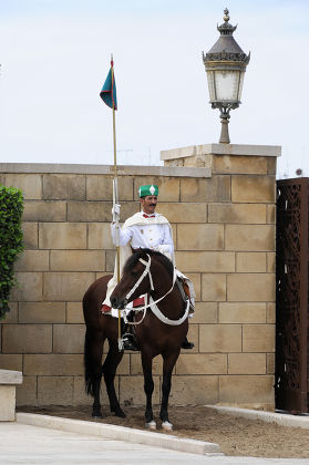 Mounted Guard Wearing Traditional Uniform Front Editorial Stock Photo ...