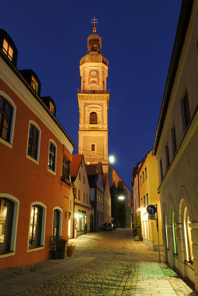 Historic City Centre Freising St Georg Editorial Stock Photo - Stock ...