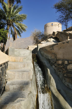 Traditional Falaj Canal Irrigation System Birkat Editorial Stock Photo ...