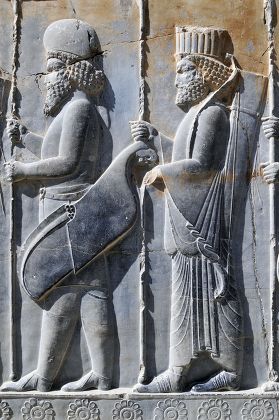 Basrelief Persian Median Soldiers Achaemenid Archeological ...