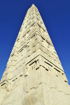 Ancient Axumite Stele Aksum Axum Unesco Editorial Stock Photo - Stock ...
