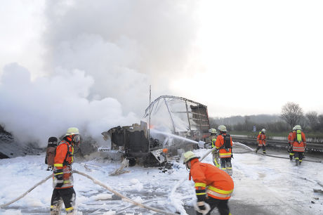 Firefighters During Firefighting Operations Involving Two Editorial ...