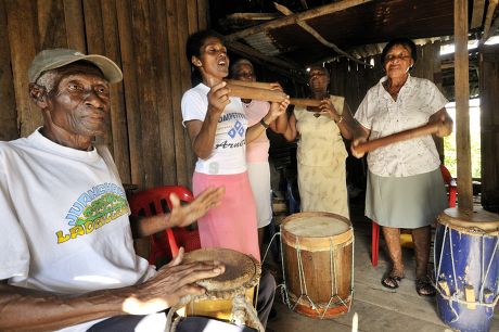 Neighbors Traditional Afrocolombian Community Meet Make Editorial Stock ...
