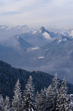 Mt Rossstein Mt Buchstein Bavarian Alps Editorial Stock Photo - Stock ...