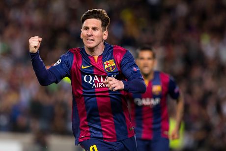 Messi Celebrates His First Goal Editorial Stock Photo - Stock Image ...