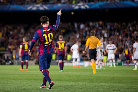 Messi Celebrates His Second Goal Editorial Stock Photo - Stock Image ...