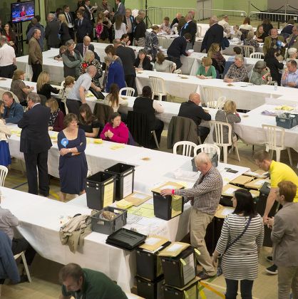 Ballot Counting Sports Centre Witney Prime Editorial Stock Photo ...
