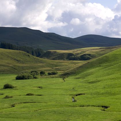 Rolling Hills Cezallier Auvergne France Europe Editorial Stock Photo ...