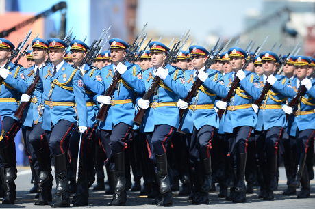 Serbian Guards Unit Take Part Military Editorial Stock Photo - Stock ...