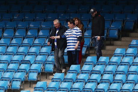 Qpr Fans Arrive Inside Etihad Stadium Editorial Stock Photo - Stock ...