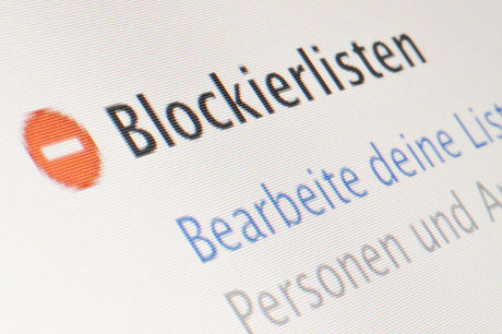 Custom Settings On Facebook Block Lists Editorial Stock Photo - Stock ...