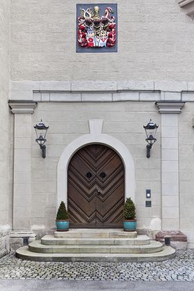 Coat Arms Above Door Schloss Callenberg Editorial Stock Photo - Stock ...