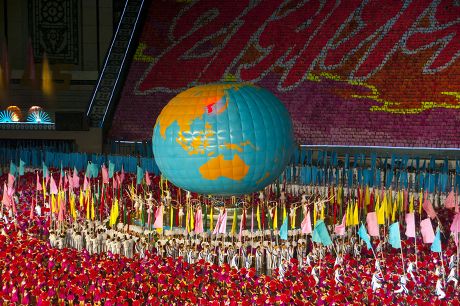 Dancers Acrobats Arirang Festival North Korean Editorial Stock Photo ...
