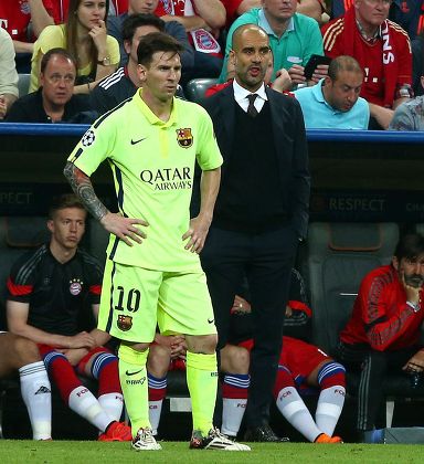 Lionel Messi Fc Barcelona Stands Infront Editorial Stock Photo - Stock ...