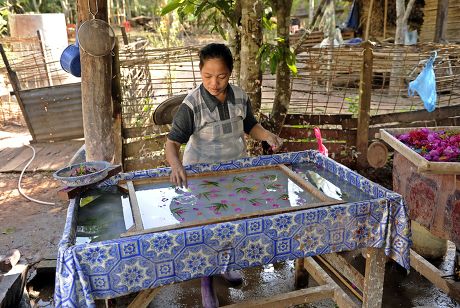 Women Making Paper Wood Mulberry Trees Editorial Stock Photo - Stock ...