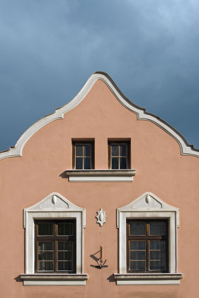 Detail Curved Baroque House Gable Stramberk Editorial Stock Photo ...