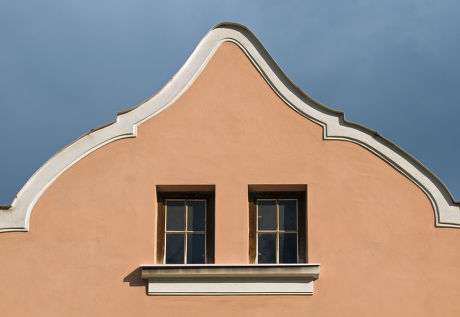 Detail Curved Baroque House Gable Stramberk Editorial Stock Photo ...
