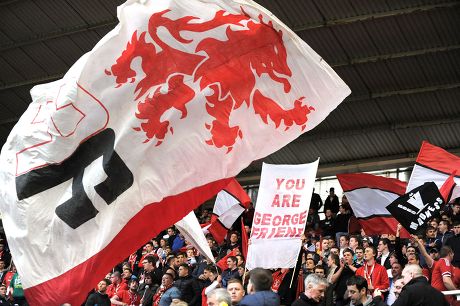 Middlesbroughs Red Faction Provide Atmosphere Kick Editorial Stock ...