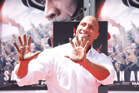 __COUNT__ Dwayne Johnson hand and footprint ceremony, Los Angeles ...
