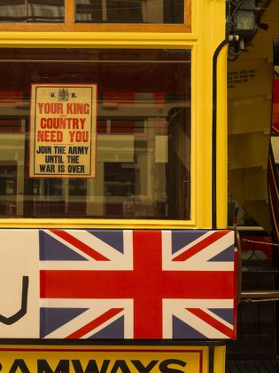 Ww2 Era Poster On Vintage Tram Editorial Stock Photo - Stock Image ...