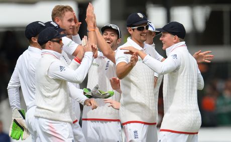 Gary Ballance England Celebrates Catching Martin Editorial Stock Photo ...
