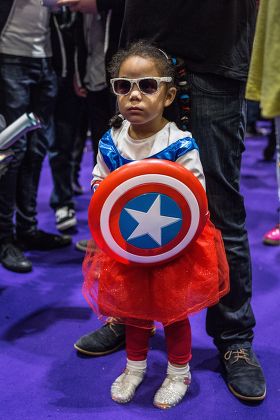 Girl Dressed Captain America Mcm Expo Editorial Stock Photo - Stock ...