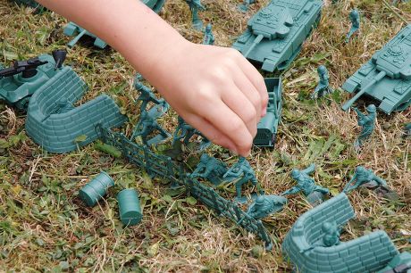 Child Playing Toy Soldiers Editorial Stock Photo - Stock Image ...