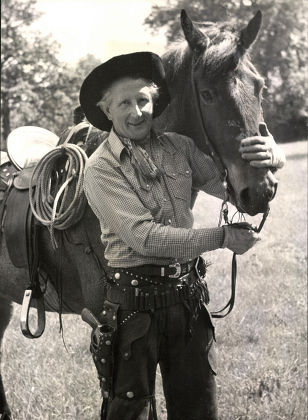Artist Terence Cuneo Wearing His Cowboy Editorial Stock Photo - Stock ...