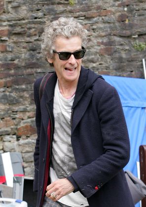 Peter Capaldi Returns Caerphilly Castle Film Editorial Stock Photo ...