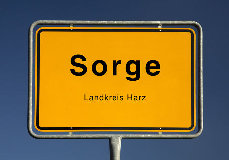 City Limits Sign Sorge Quarter Oberharz Editorial Stock Photo - Stock ...
