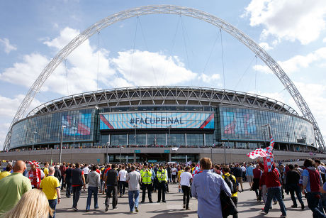 Fans Outside Wembley Stadium Editorial Stock Photo - Stock Image ...