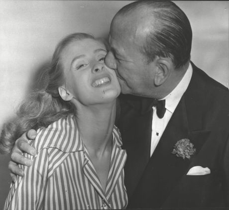 Pamela Charles Actress Receiving Congratulatory Kiss Editorial Stock ...