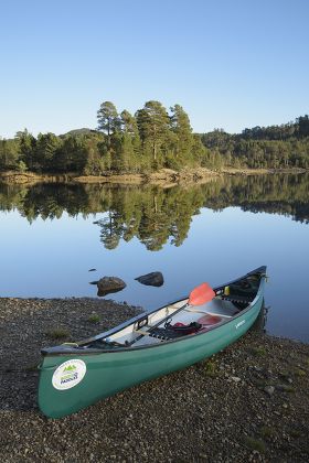 Canoe On Shore Freshwater Loch Scots Editorial Stock Photo - Stock ...