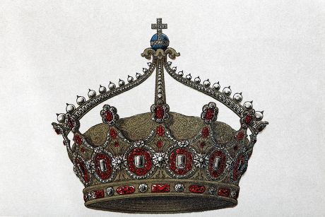 German Imperial Crown Chromotafel Historical Book Editorial Stock Photo ...