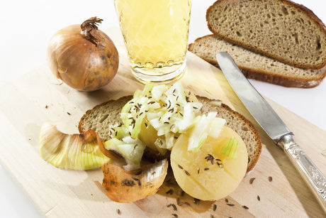 Traditional Dish Frankfurt Seasoned German Hand Editorial Stock Photo ...