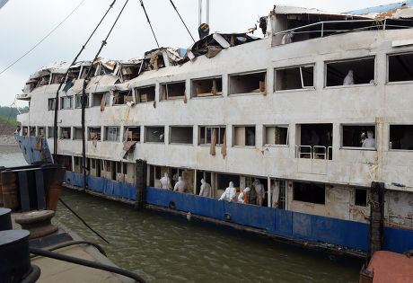 Rescuers Work Hull Upright Ship Eastern Editorial Stock Photo - Stock ...