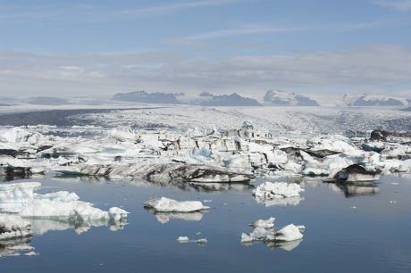 Ice Drifting Icebergs Glacial Lake Lagoon Editorial Stock Photo - Stock ...
