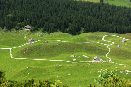 Loop Trail Hiking Trails Alpstein Mountain Editorial Stock Photo ...