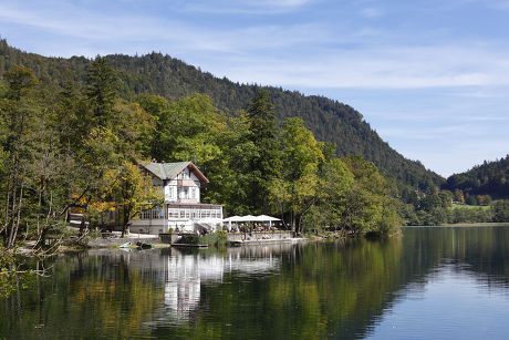 Seewirt Restaurant On Lake Thumsee Berchtesgadener Editorial Stock ...