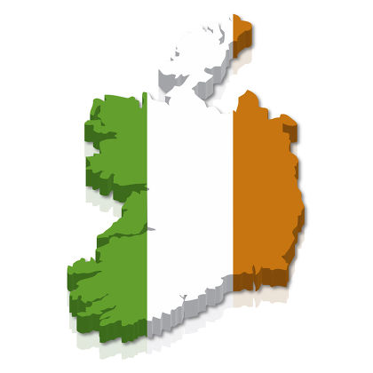Outline Flag Ireland 3d Editorial Stock Photo - Stock Image | Shutterstock