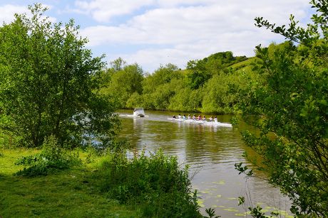 Rowers Boatsmen Enjoy Evening Sunshine On Editorial Stock Photo - Stock ...