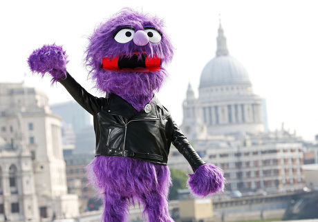 Purple puppet at London's Southbank, London, Britain - 12 Jun 2015 ...