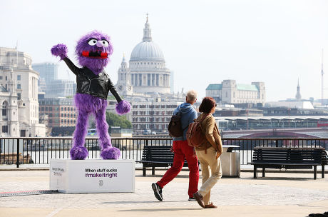 Wifi Powered Giant Furry Purple Puppet Editorial Stock Photo - Stock ...
