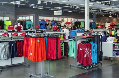 Nike Outlet Store Interior Product Displays Editorial Stock Photo ...