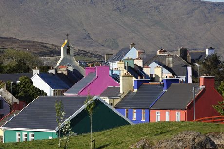 Colourful Houses Eyeries Beara Peninsula County Editorial Stock Photo ...