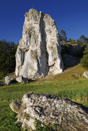 Climbers Paradise Nature Adventure Burgsteinfelsen Rock Editorial Stock ...